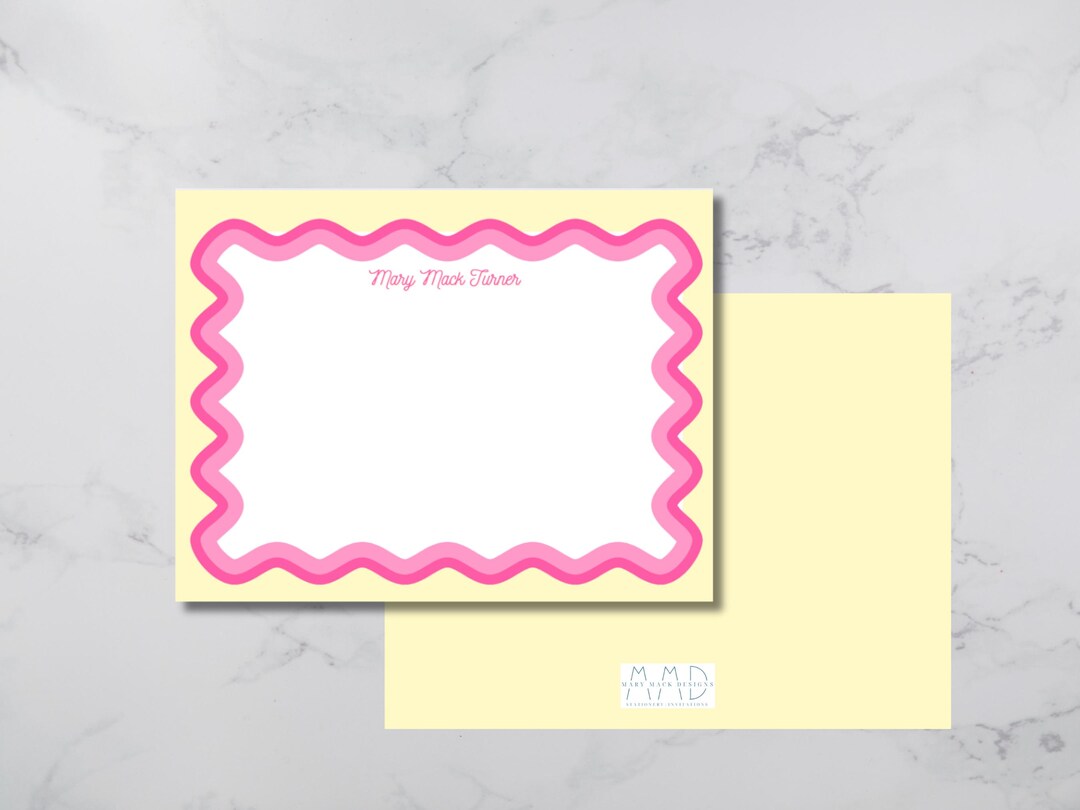 Printed | Stationery | Preppy | Personalized Stationery | Womens ...