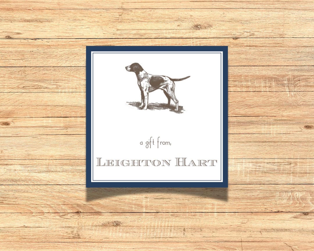 Monogrammed Boy Enclosure Cards | Pointer | Monogram| Set of 24 | Gift ...