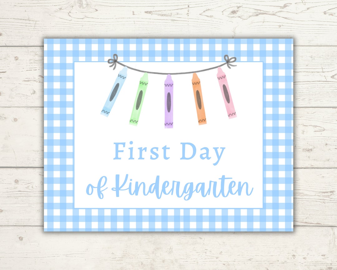 Watercolor First Day of School Sign Floral 1st Day of School Sign ...