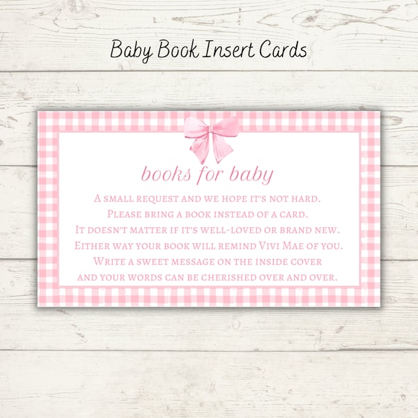 Baby Book Insert - Etsy