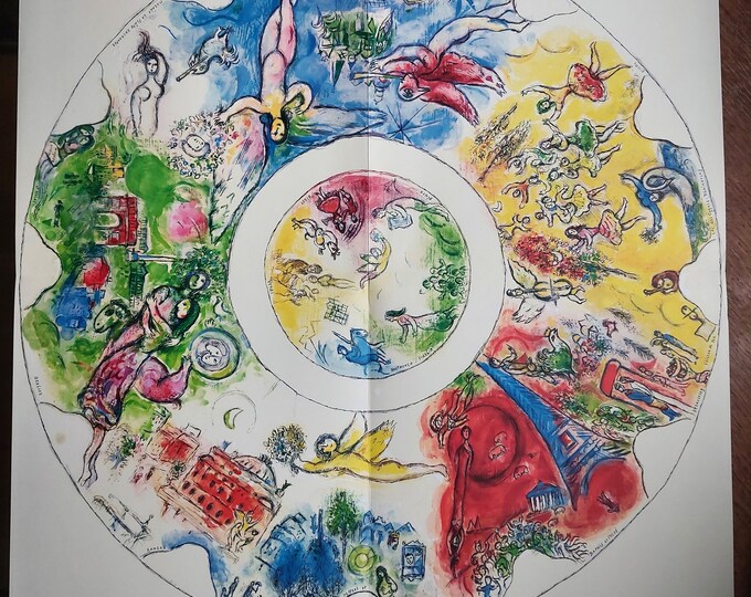 Marc CHAGALL Original Offset Lithograph "paris Opera", 1965 // Original ...