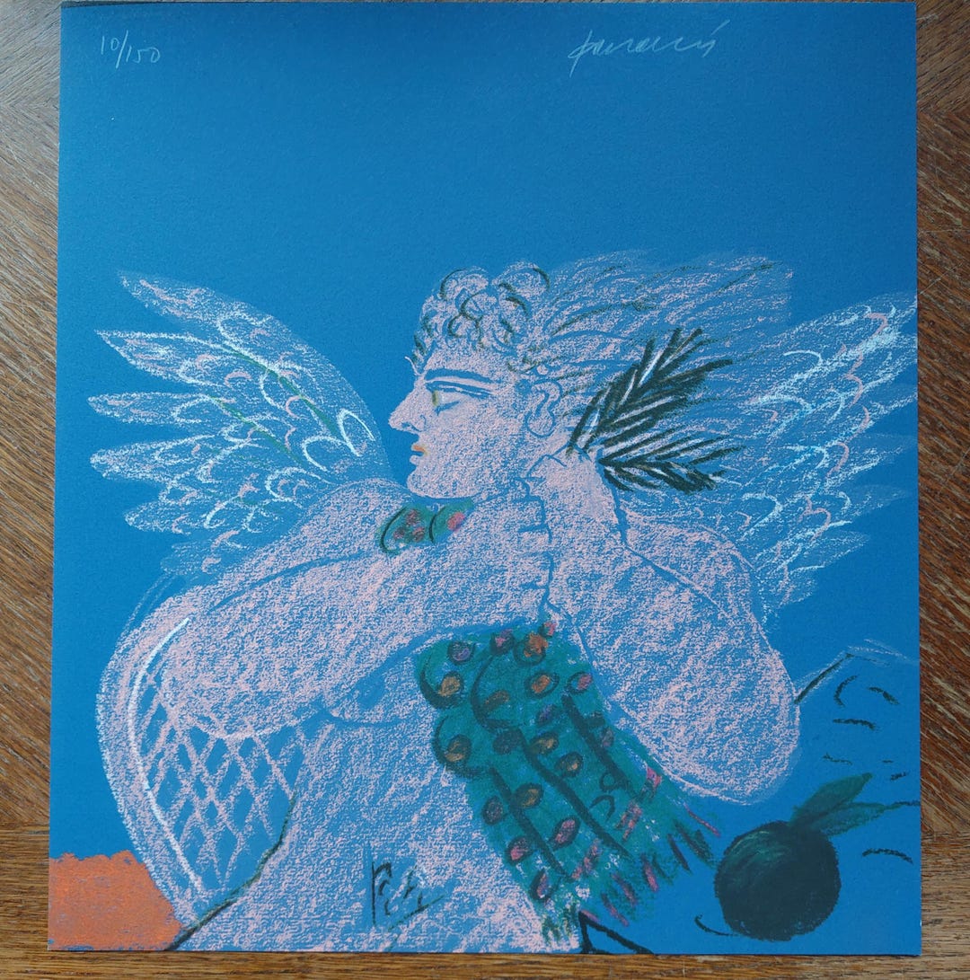 Alekos FASSIANOS Signed Silkscreen, 1993 // Original Print by Fassianos ...