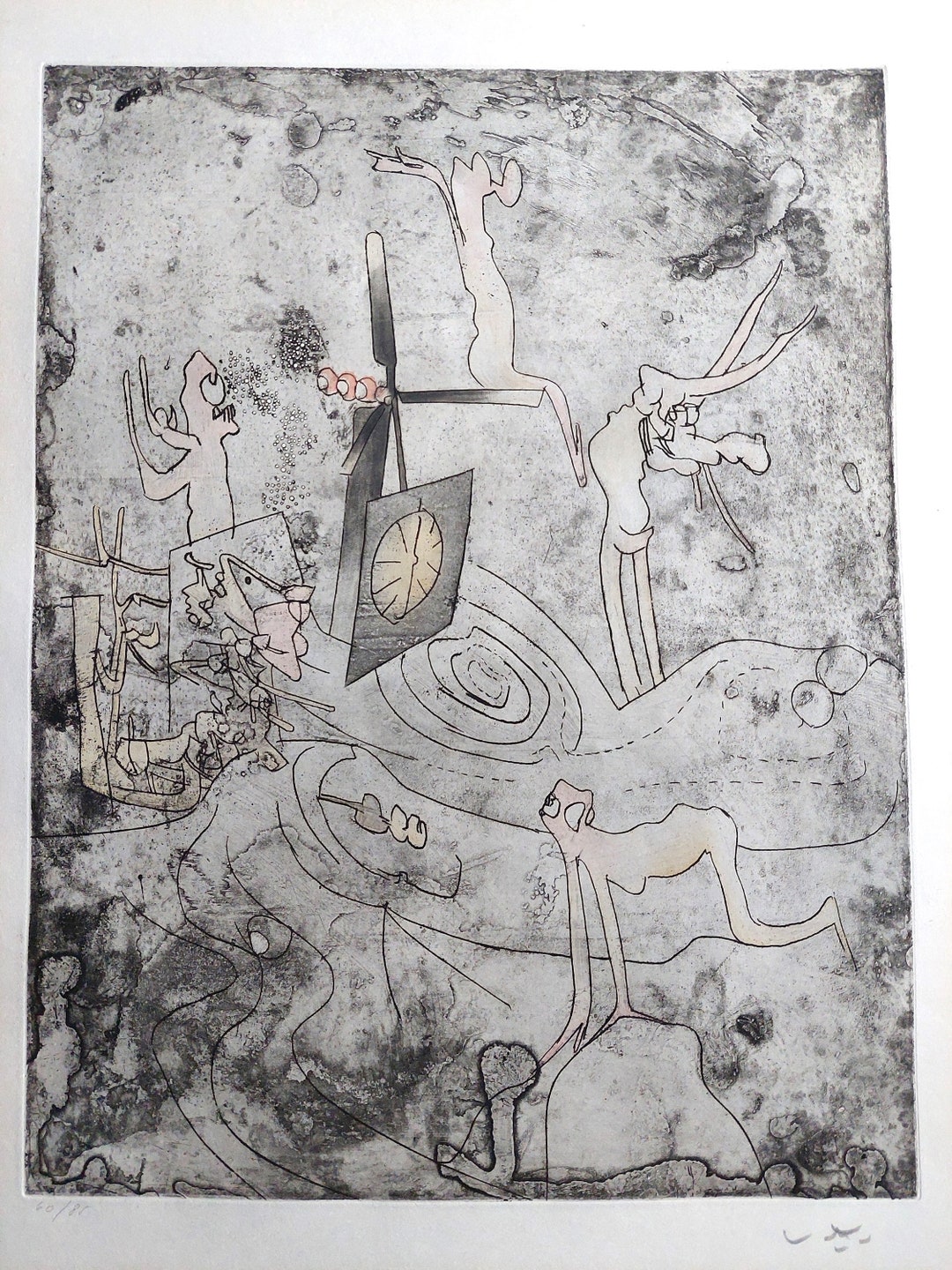 Roberto MATTA. Signed Etching and Aquatint se Marrer D'amour, 1968 ...