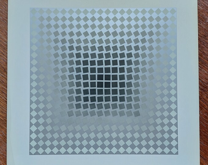 Victor Vasarely - Original Heliogravure "cta-106-arg", 1971 - Etsy