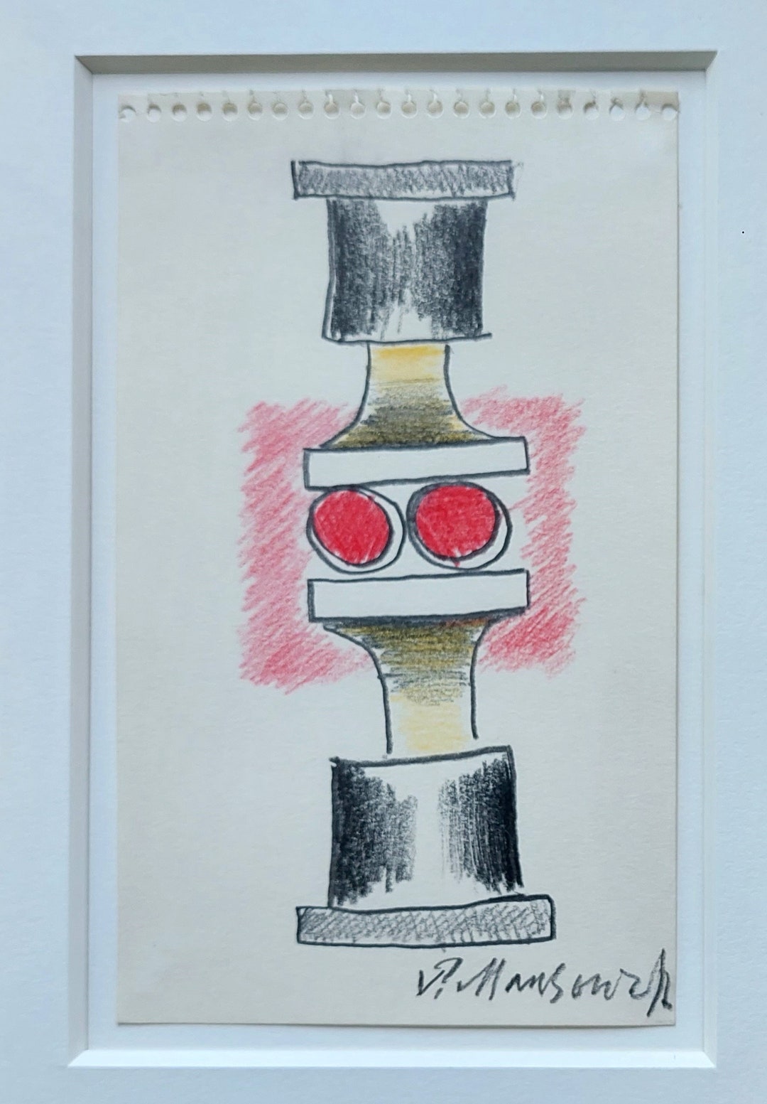 Paul Mansouroff. Drawing, Composition. Pencils, Colour // Original Work ...