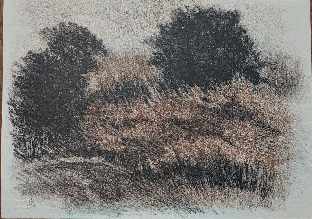 Richard MAYHEW Signed Lithograph, 1987 / Original Print by Mayhew - Etsy