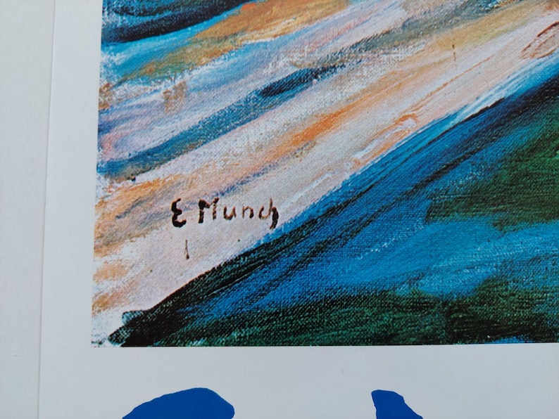 Edvard MUNCH Original Exhibition Poster / Louisiana Museum, Denmark ...
