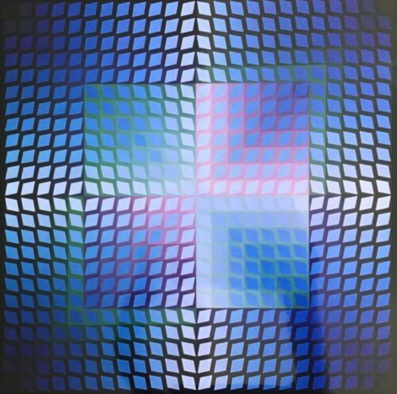 Victor Vasarely Original Heliogravure - Etsy