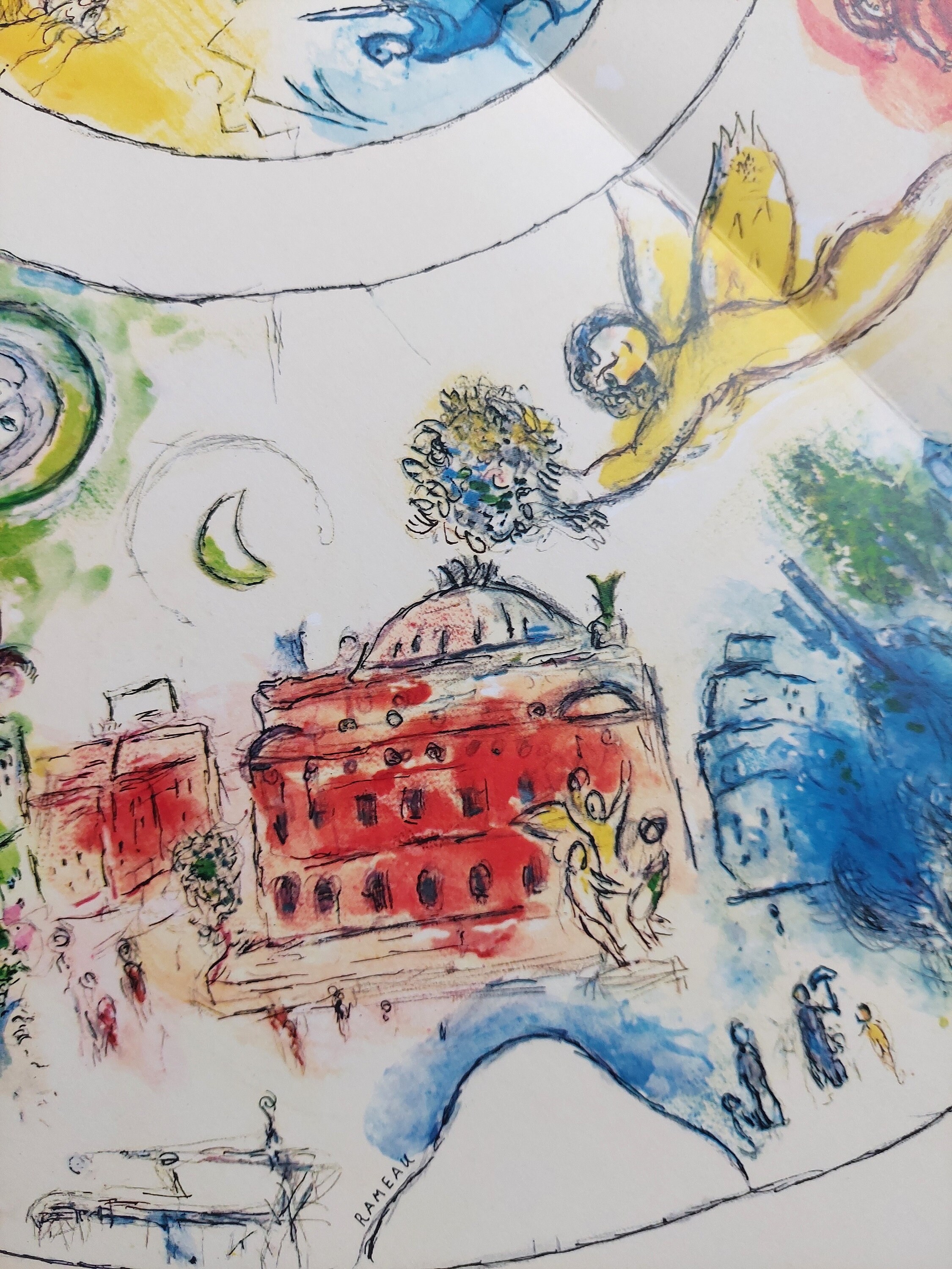Marc CHAGALL Original Offset Lithograph paris Opera, 1965 // Original ...
