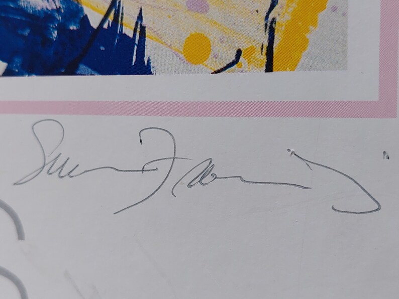 Sam FRANCIS Signed Exhibition Poster. Wetterling Gallery, 1988-89 - Etsy