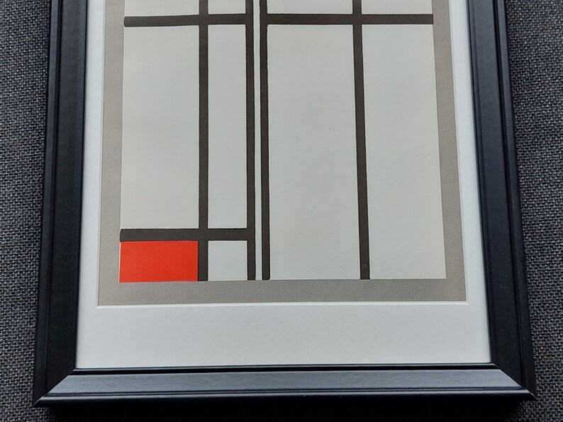 Piet Mondrian. Color Serigraph, 1956 // Concrete Art - Etsy