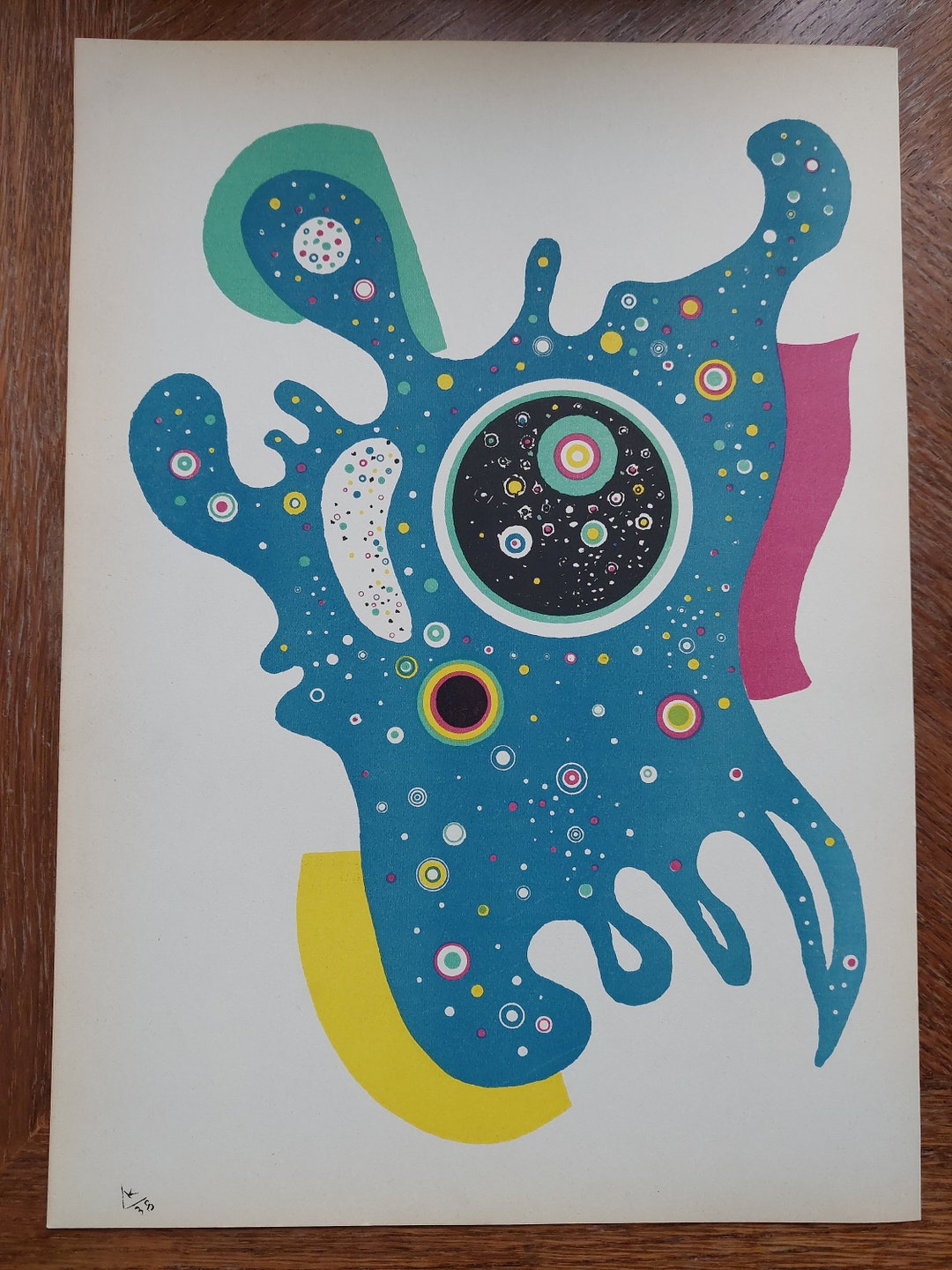 KANDINSKY, Original Lithograph stars, 1938, Printed Signature - Etsy