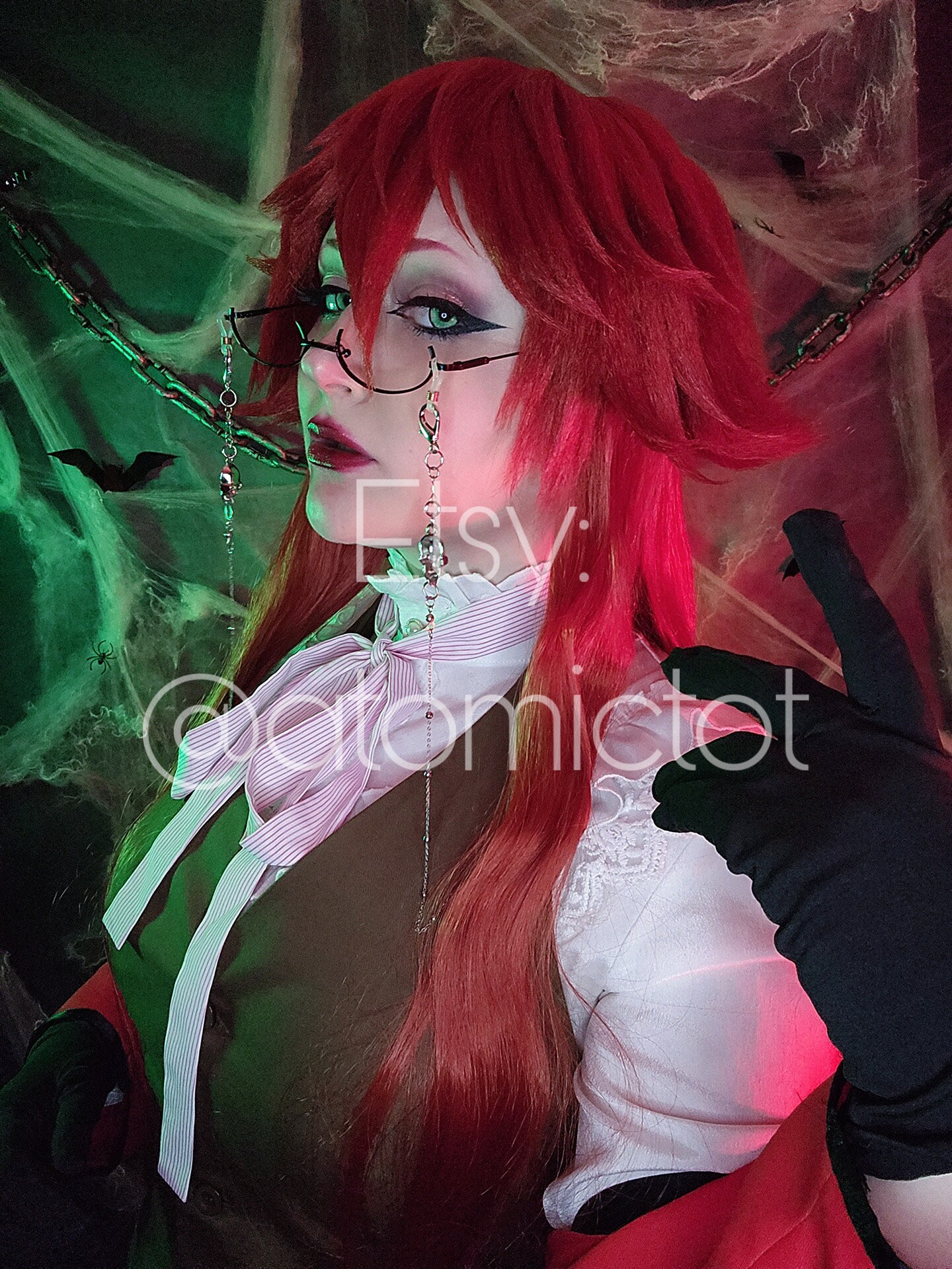 Ciel In Wonderland Grell Cosplay