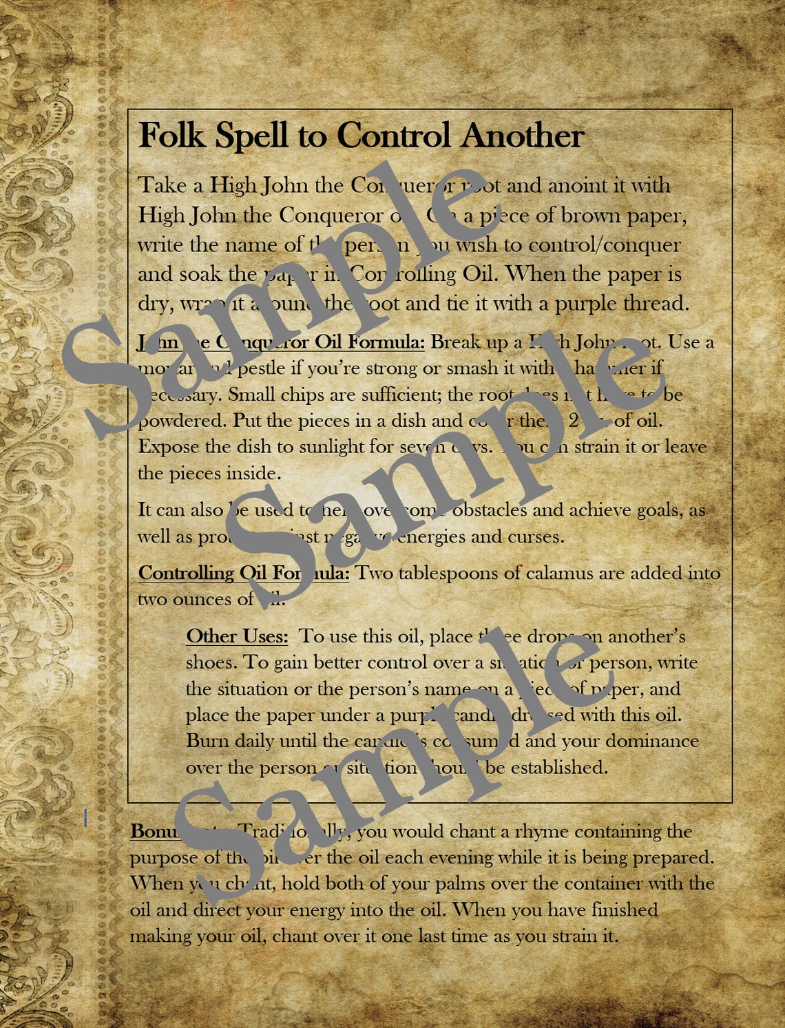 Folk Spell to Bind a Lover to You Instructions- Instant Download ...