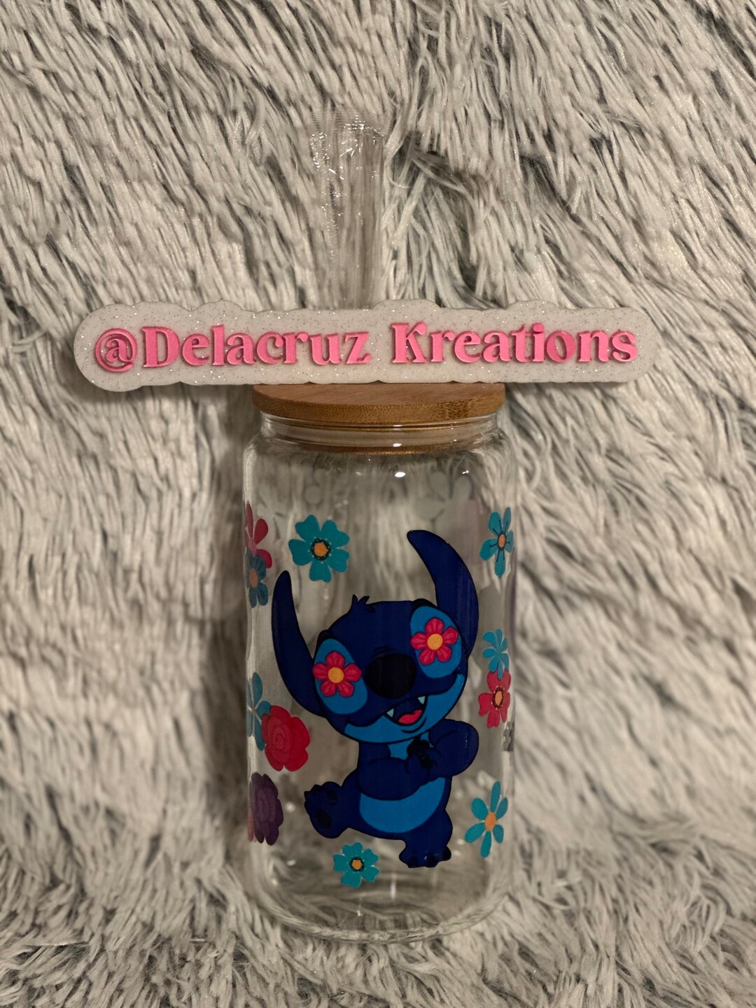 Stitch Glass Can Stitch Beer Can Stitch Tumbler. Stitch - Etsy