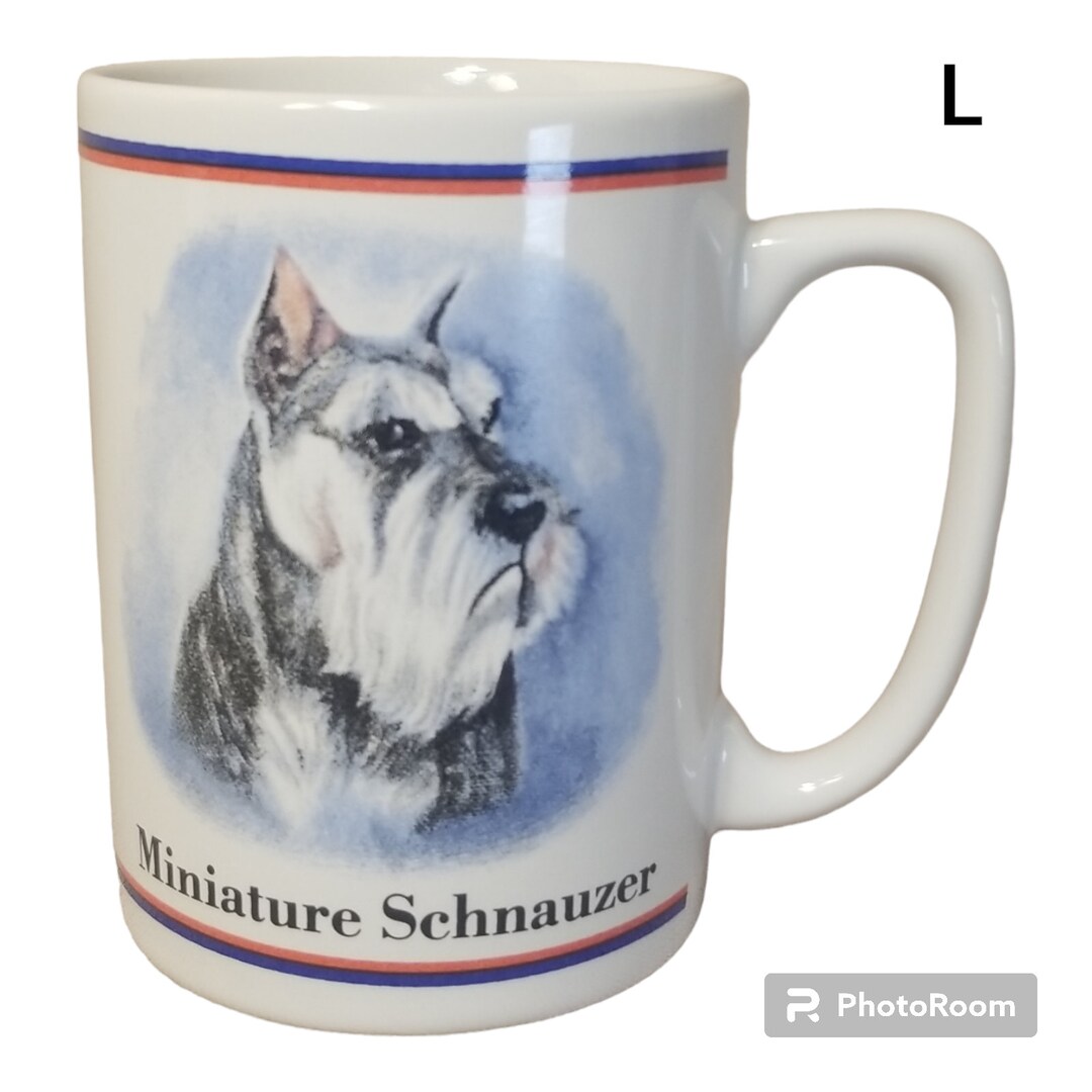 Miniature Schnauzer Mug Coffee Cup Artist R Maystead Papel EUC - Etsy