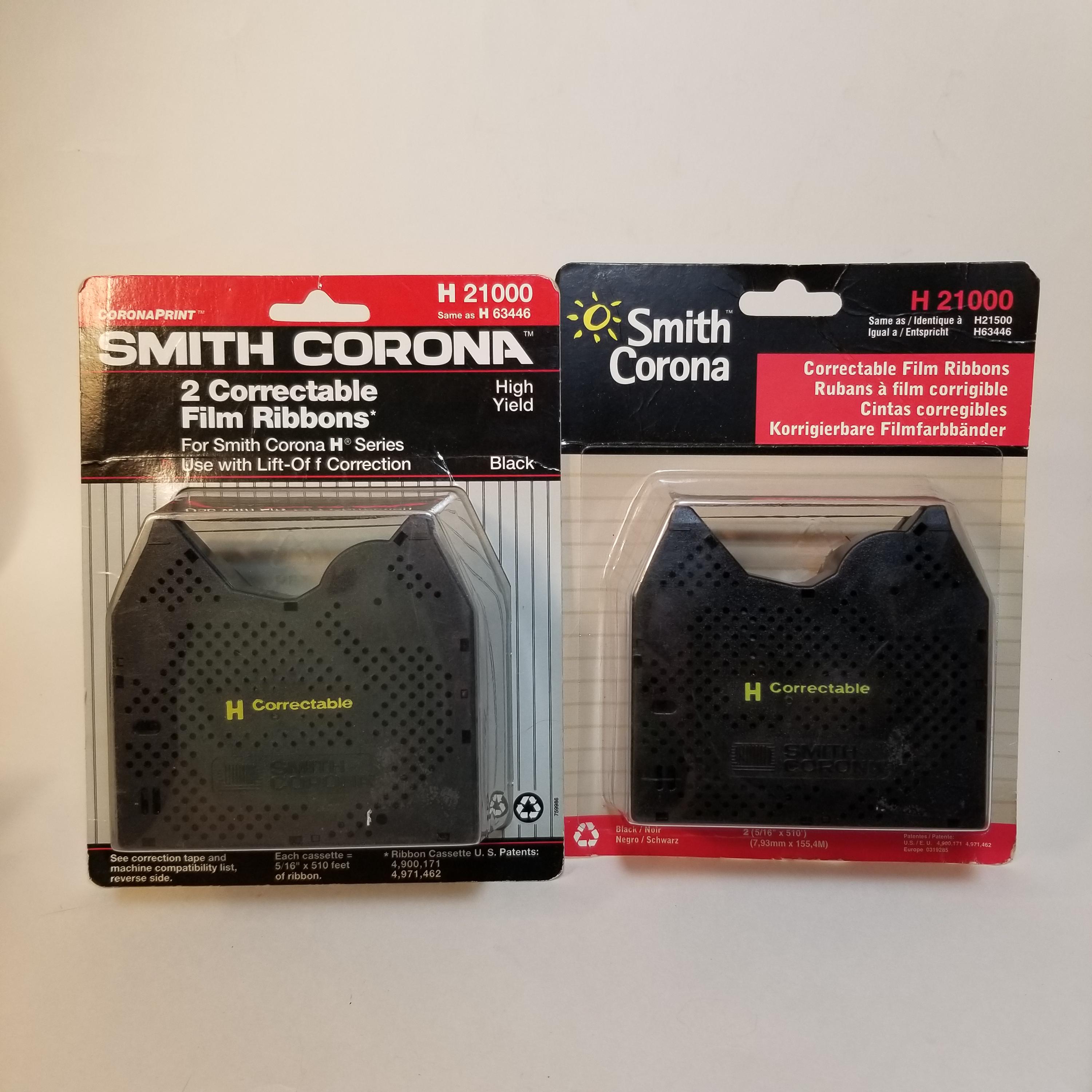 Typewriter Ribbon Smith Corona - Black Nylon Fabric Cartridge For Side ...