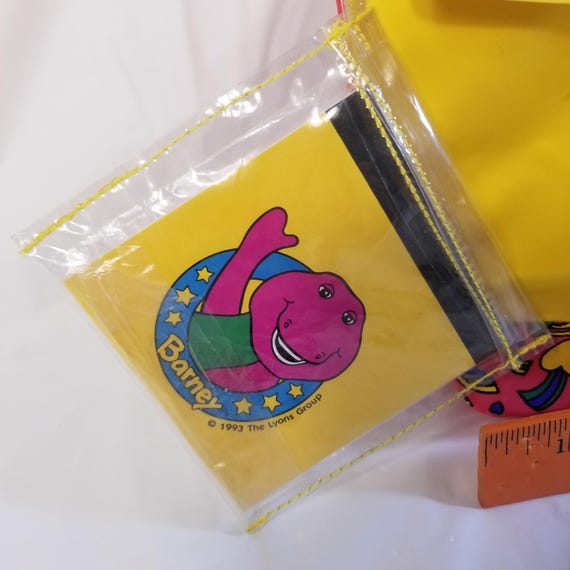 Barney Baby Bop Bag Vinyl Tote 1992 The Lyons Group 9… - Gem