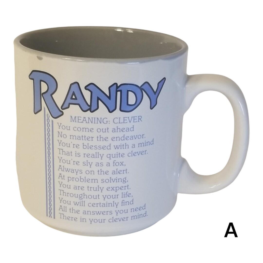 Papel Name Randy Coffee Mug Cup Meaning Poetry Coffee Tea Made in Japan ...