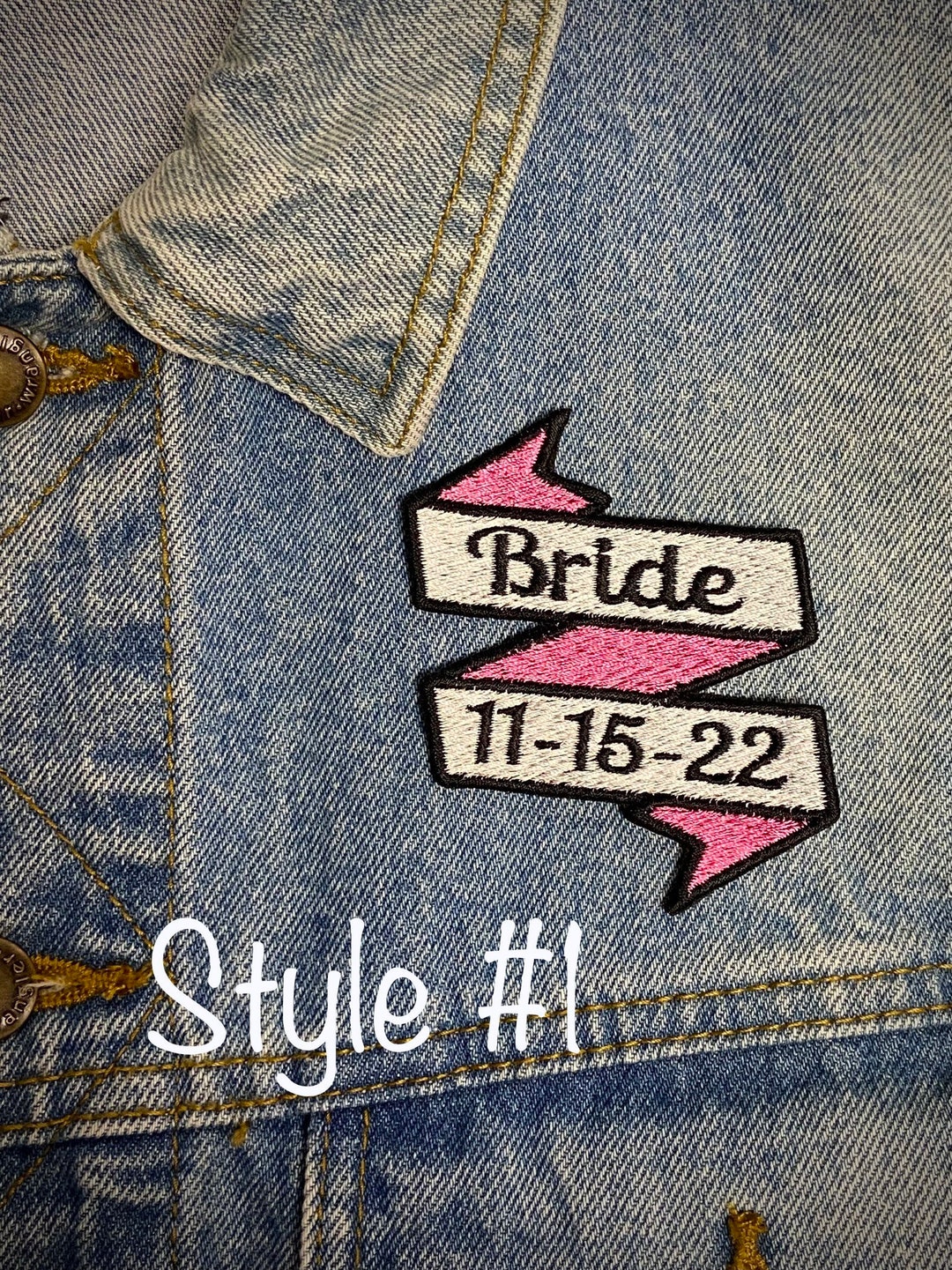 Custom Banner Patches for Weddings, Events, Dates, Couples, Sayings ...