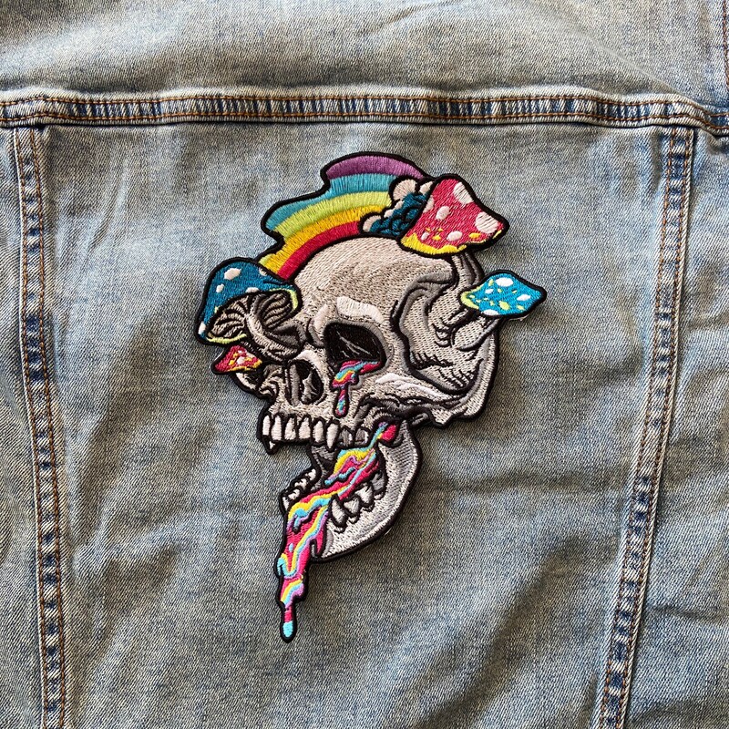 Skull Patch for Jackets - Etsy