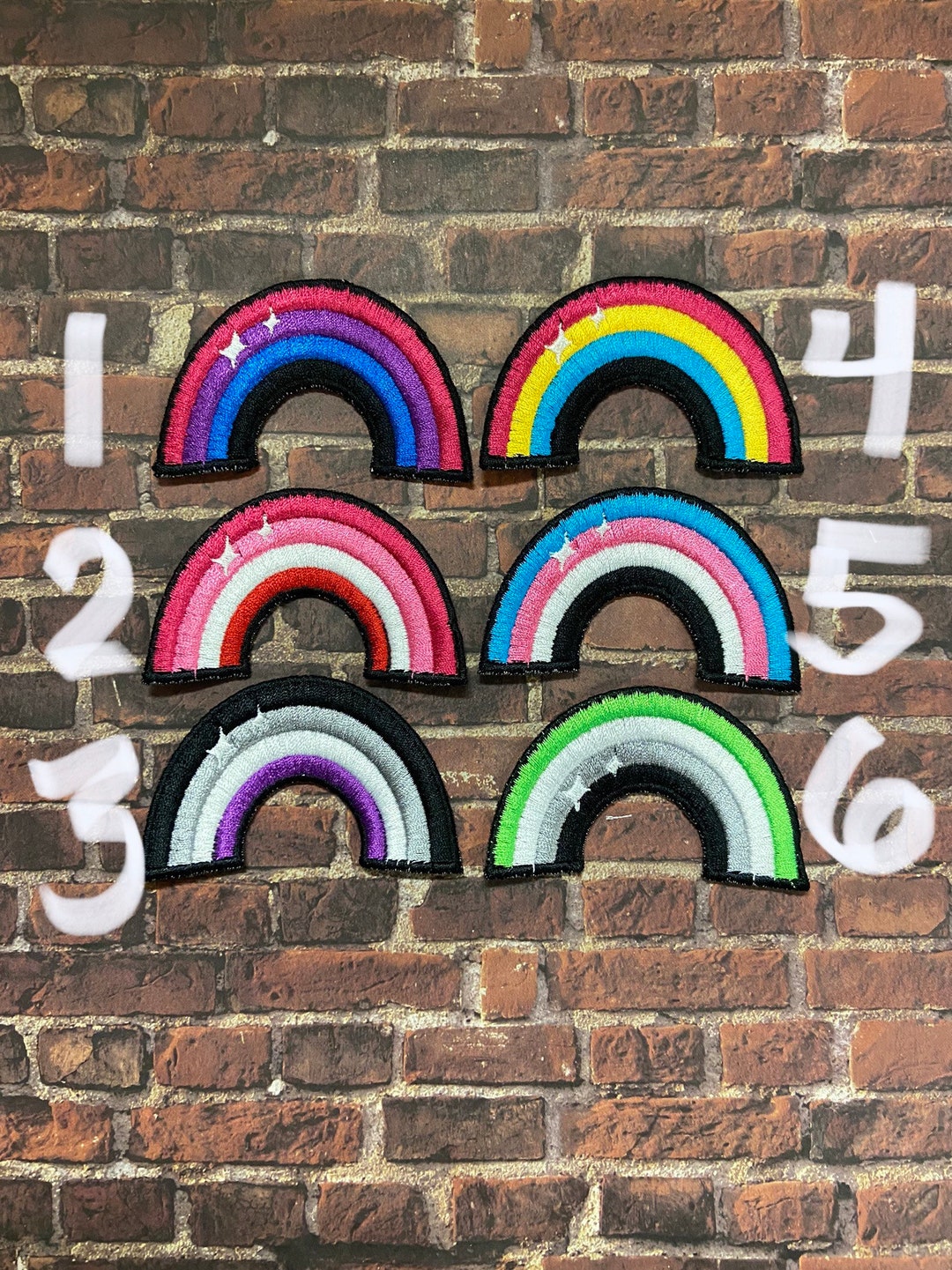 Sparkle Pride Rainbow Badges Small Iron on Patches for Jackets, Bags ...