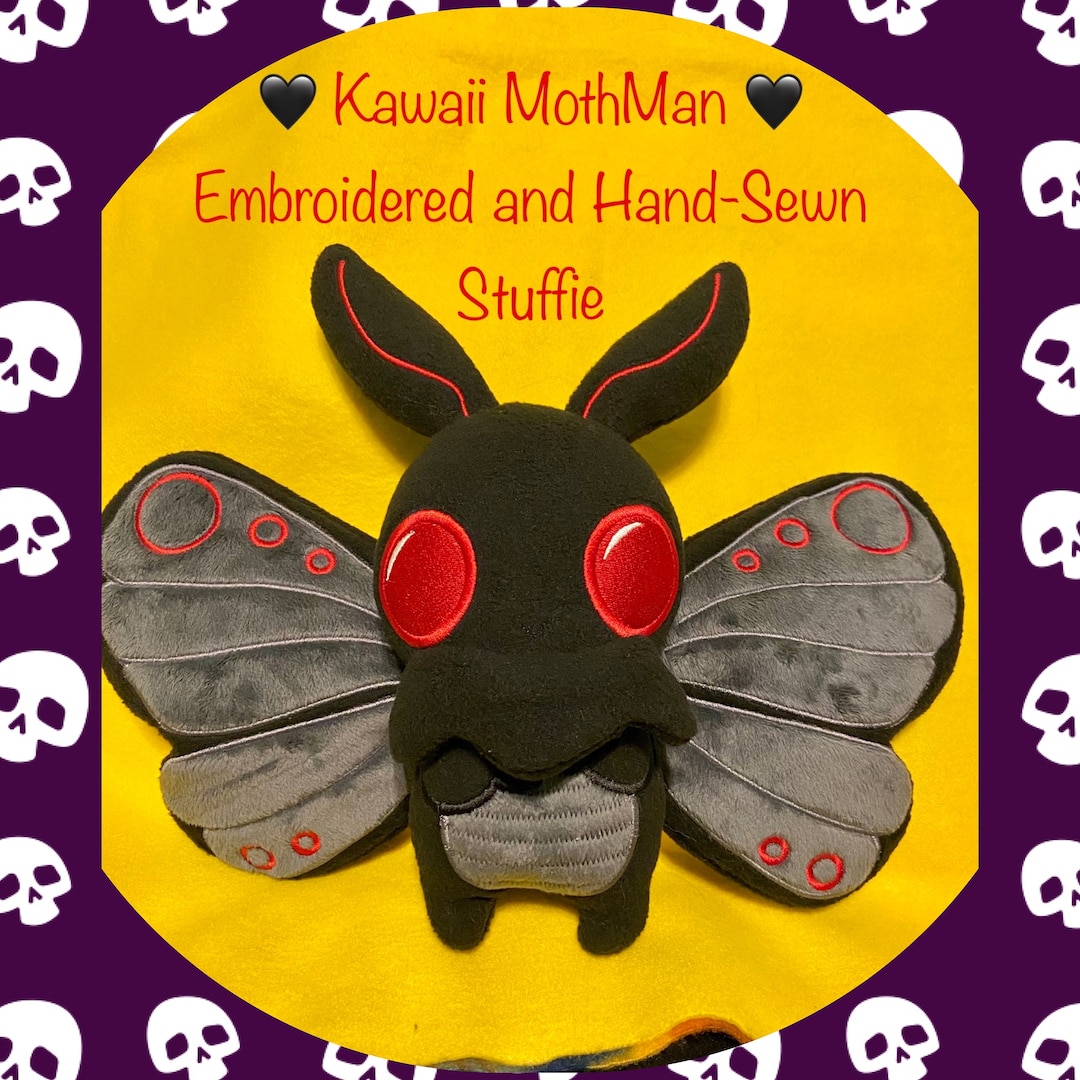 Handmade Mothman Stuffie Cryptid Plushies Goth Kawaii Moth Creature ...