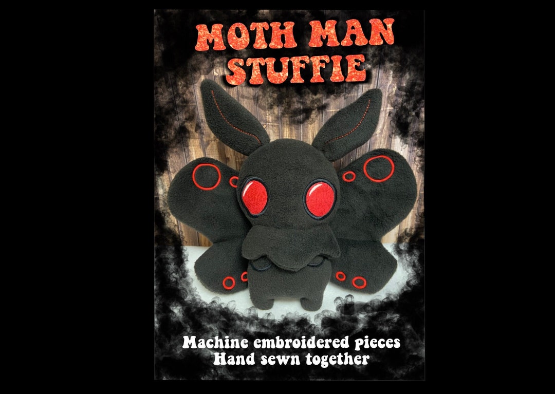 Handmade Mothman Stuffie Cryptid Plushies Goth Kawaii Moth - Etsy