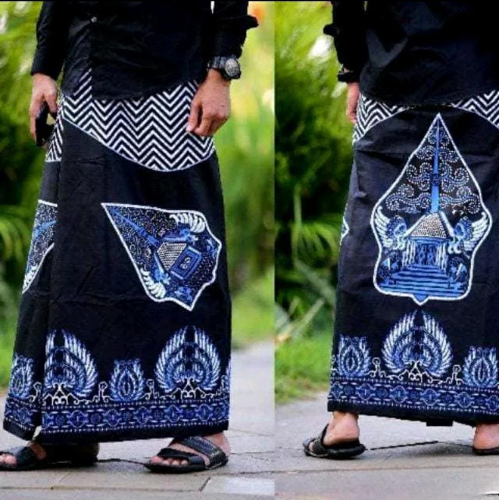 Men's Cotton Batik Sarong: Traditional Indonesian Design - Etsy