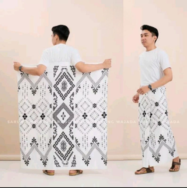 Handmade Men's Batik Sarong|printed Sarong|indonesian Sarongs ...