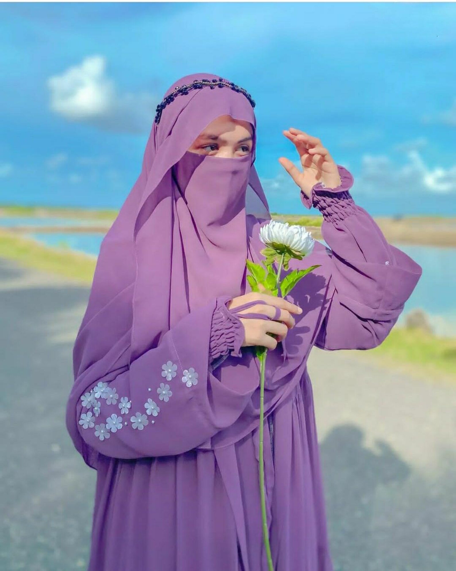 Custom Made Abaya Set: Prayer Dress, Hijab, Niqab - Etsy
