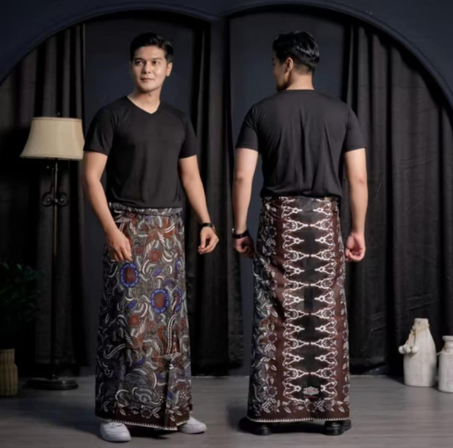 Modern Classic Cotton Sarong, Beachwear Wrapped Around Men Women ...
