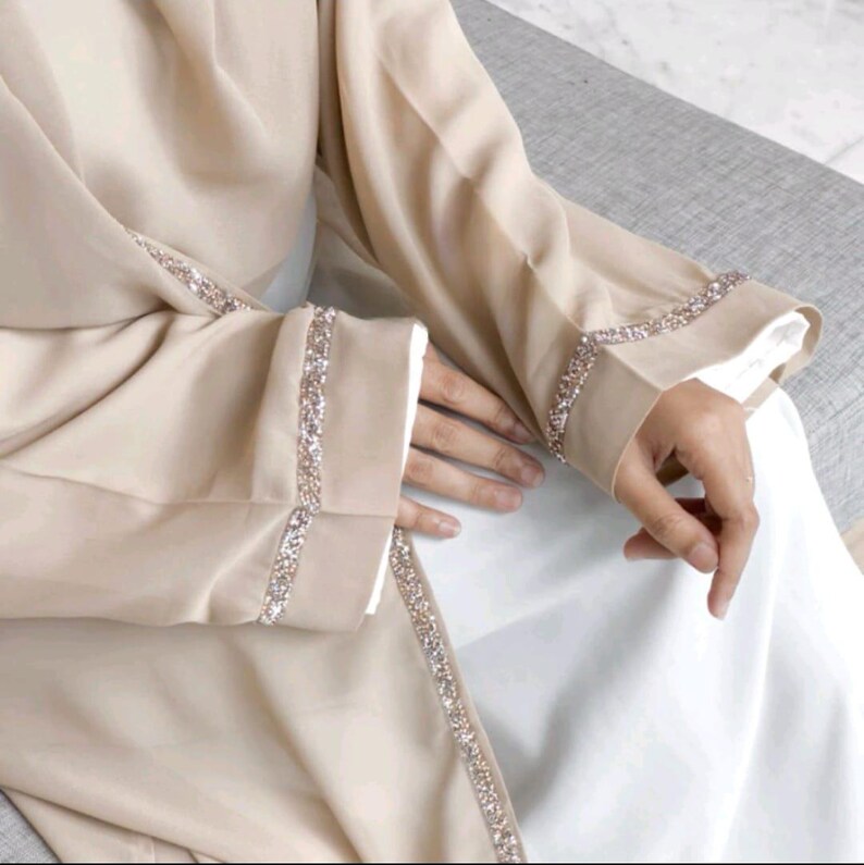 Beaded Abaya Set: Islamic Prayer Clothes, Hajj & Umrah Outfit - Etsy