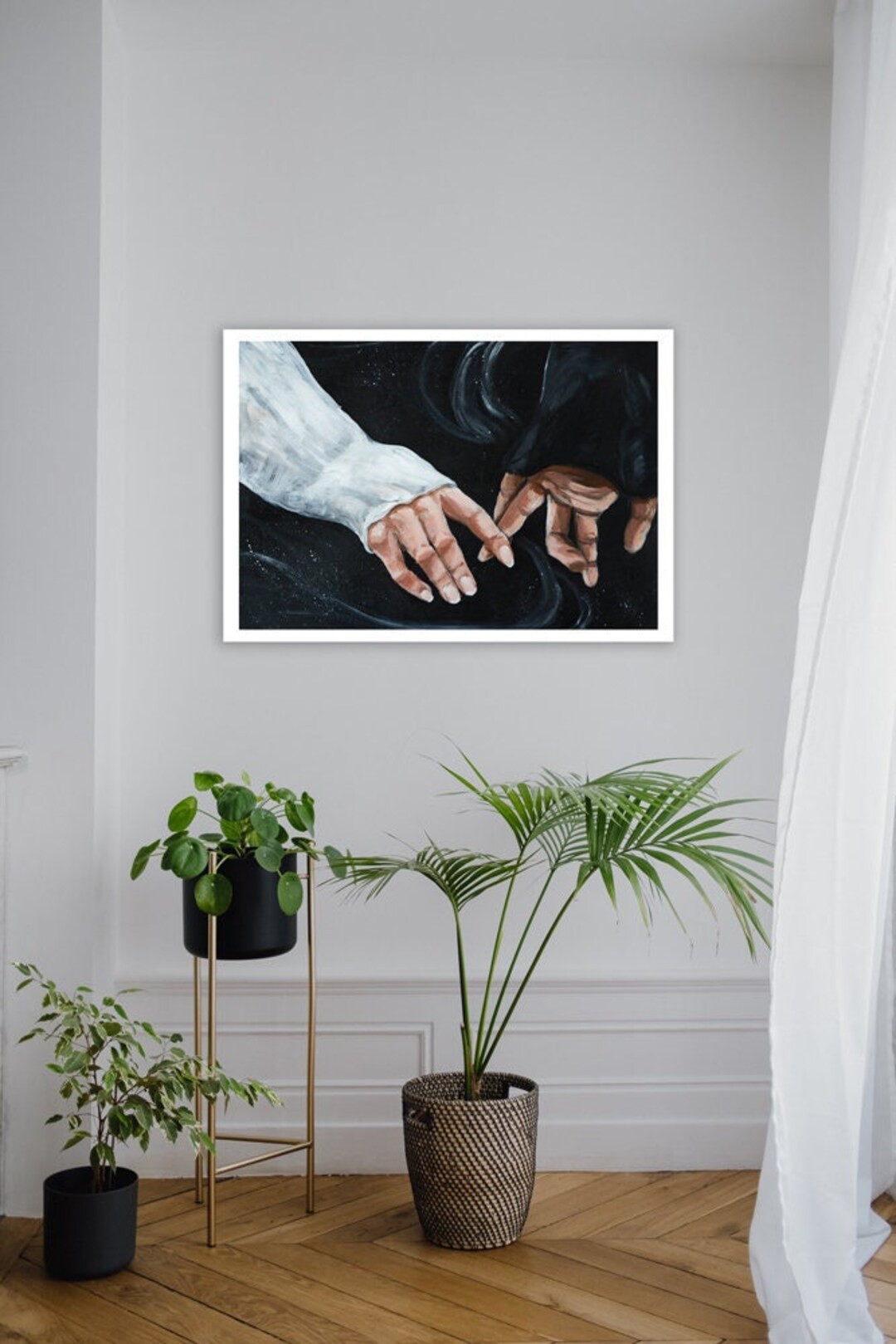 Together Art Poster Holding Hands Art Print Couple in Love Painting - Etsy