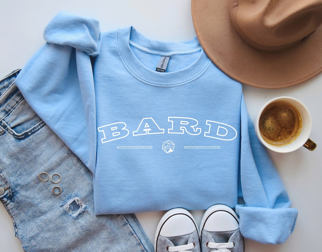 D&D Bard Class Crewneck, Dungeons and Dragons Class Sweatshirt, Gift ...