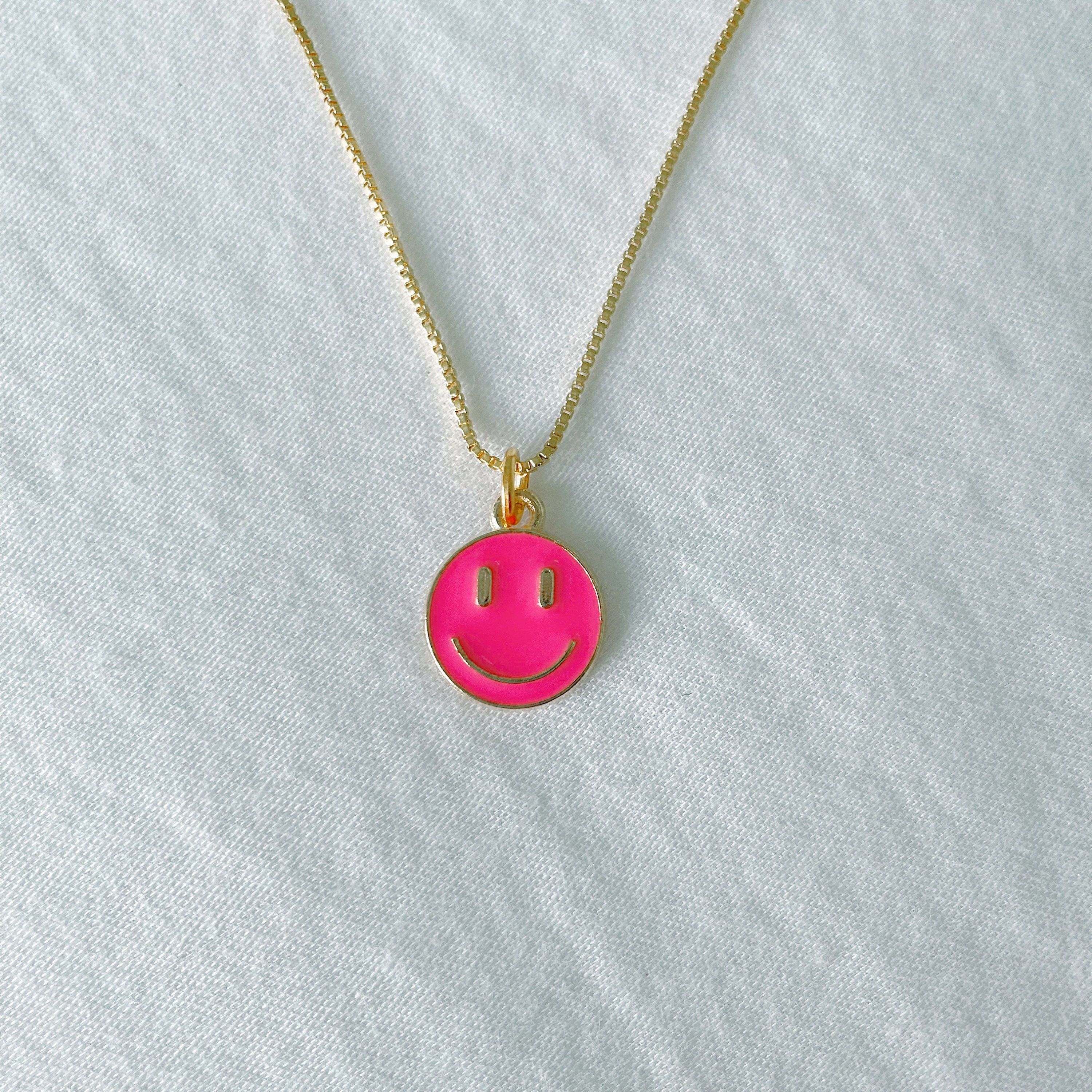 Smiley Necklace - Etsy