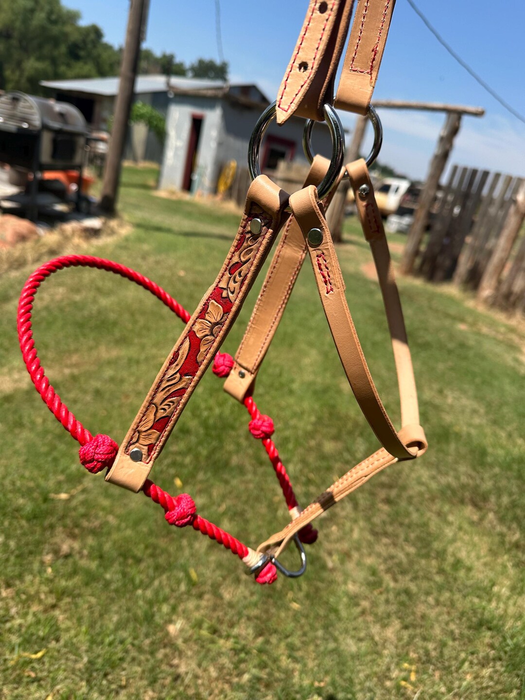 Custom Leather Halter - Etsy