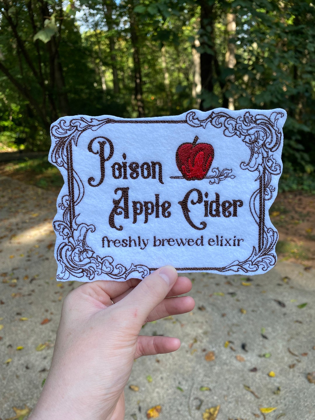 Poison Apple Elixir Embroidered Patch Perfect for Halloween Statement ...