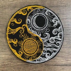 Celestial Yin Yang Patch/iron on Patch/sew on Patch/celestial Patch ...