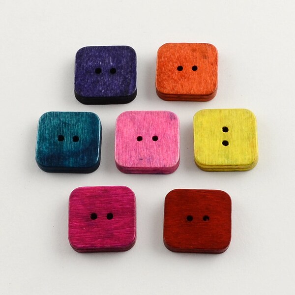 Square Buttons - Etsy