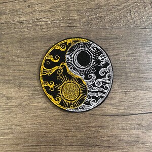Celestial Yin Yang Patch/iron on Patch/sew on Patch/celestial Patch/patches for Bags/patches for ...