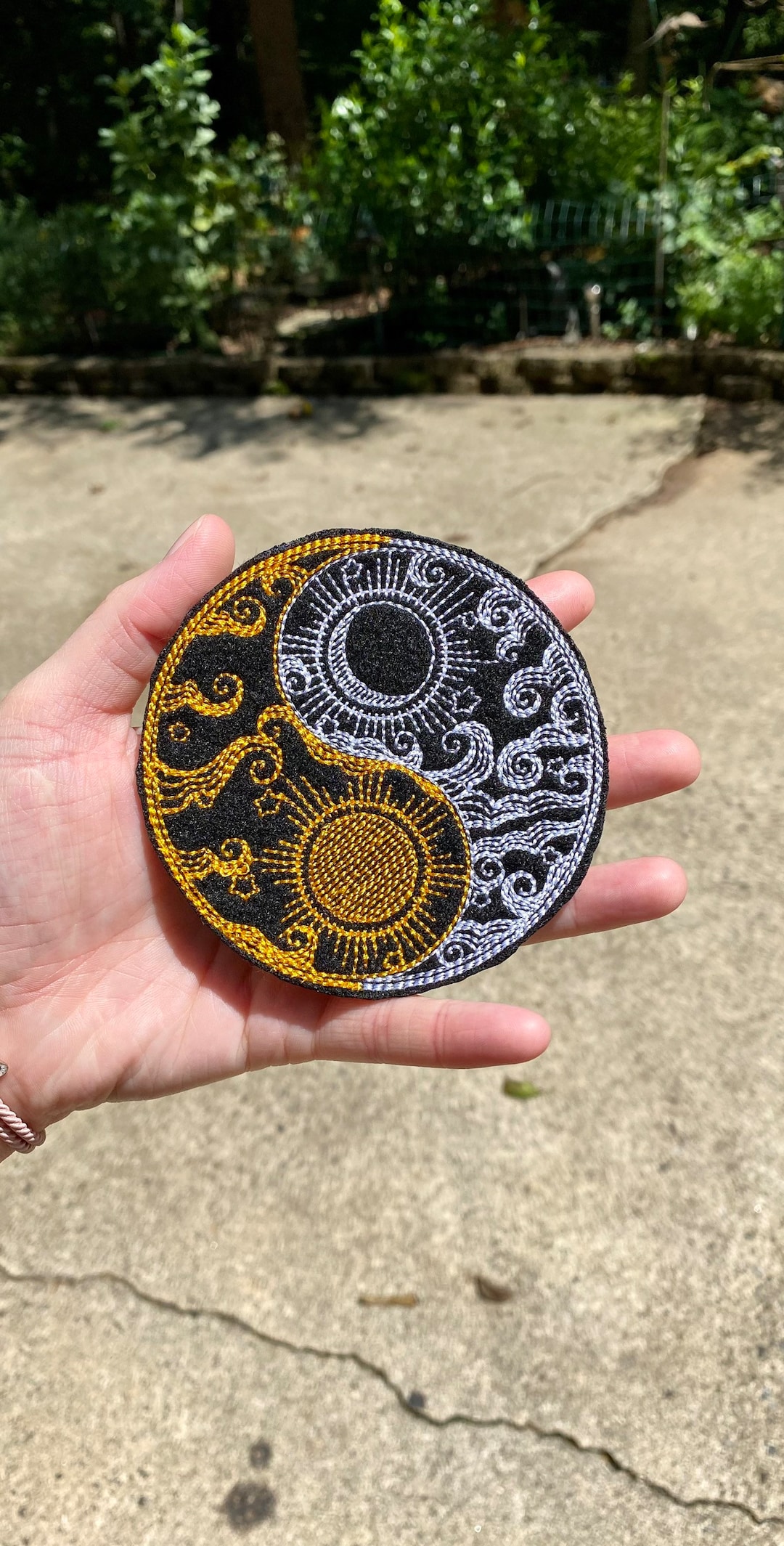 Celestial Yin Yang Patch/iron on Patch/sew on Patch/celestial Patch ...