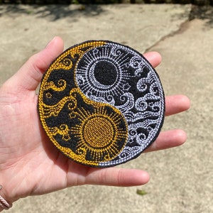 Celestial Yin Yang Patch/iron on Patch/sew on Patch/celestial - Etsy