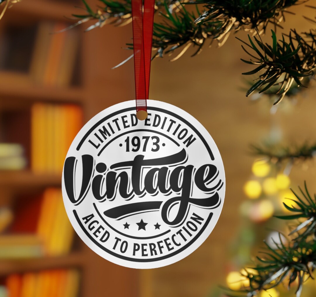 Vintage 1973 Christmas Ornaments 50 Years 50th Birthday - Etsy