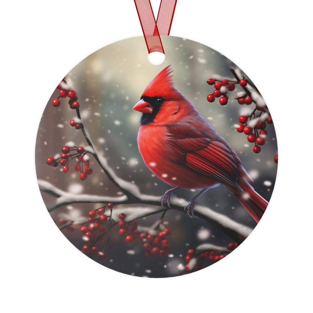Cardinal Christmas Ornaments Cardinal Gifts Red Winter - Etsy