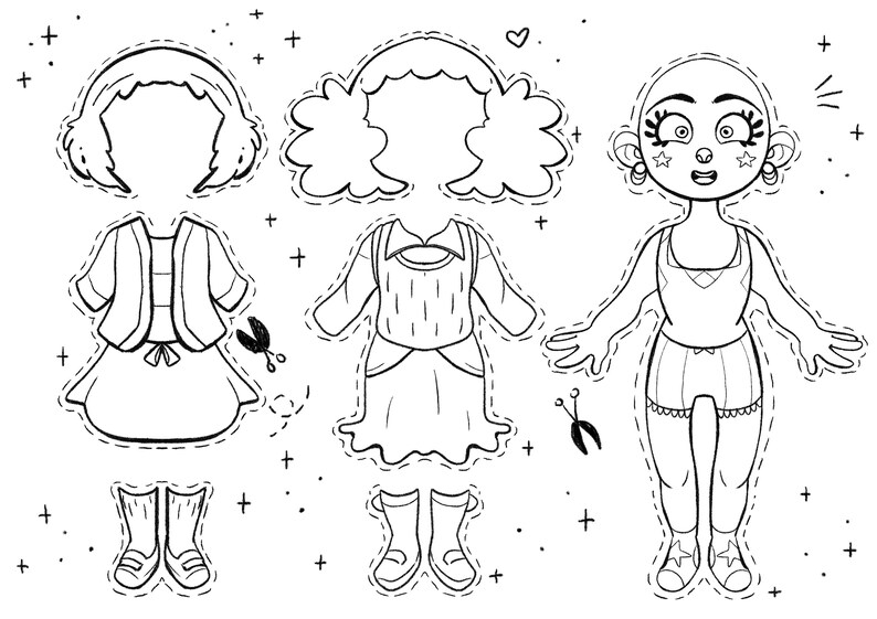 Printable Make Your Own Paper Doll Kit Set Of 5 Cute Outfits Etsy printable-make-your-own-paper-doll-kit-set-of-5-cute-outfits-etsy