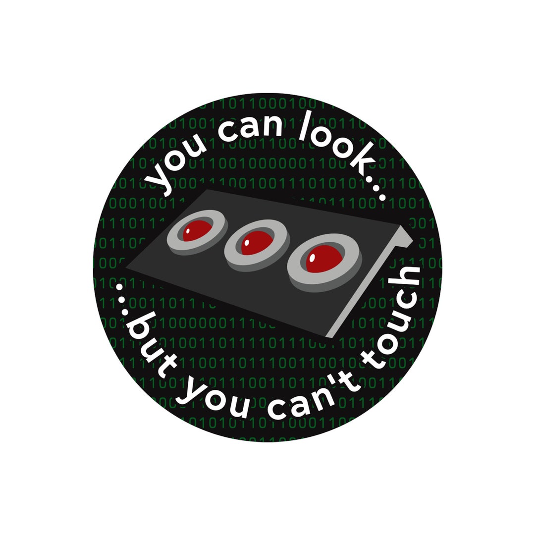 You Can Look, but You Can't Touch Sticker - Etsy