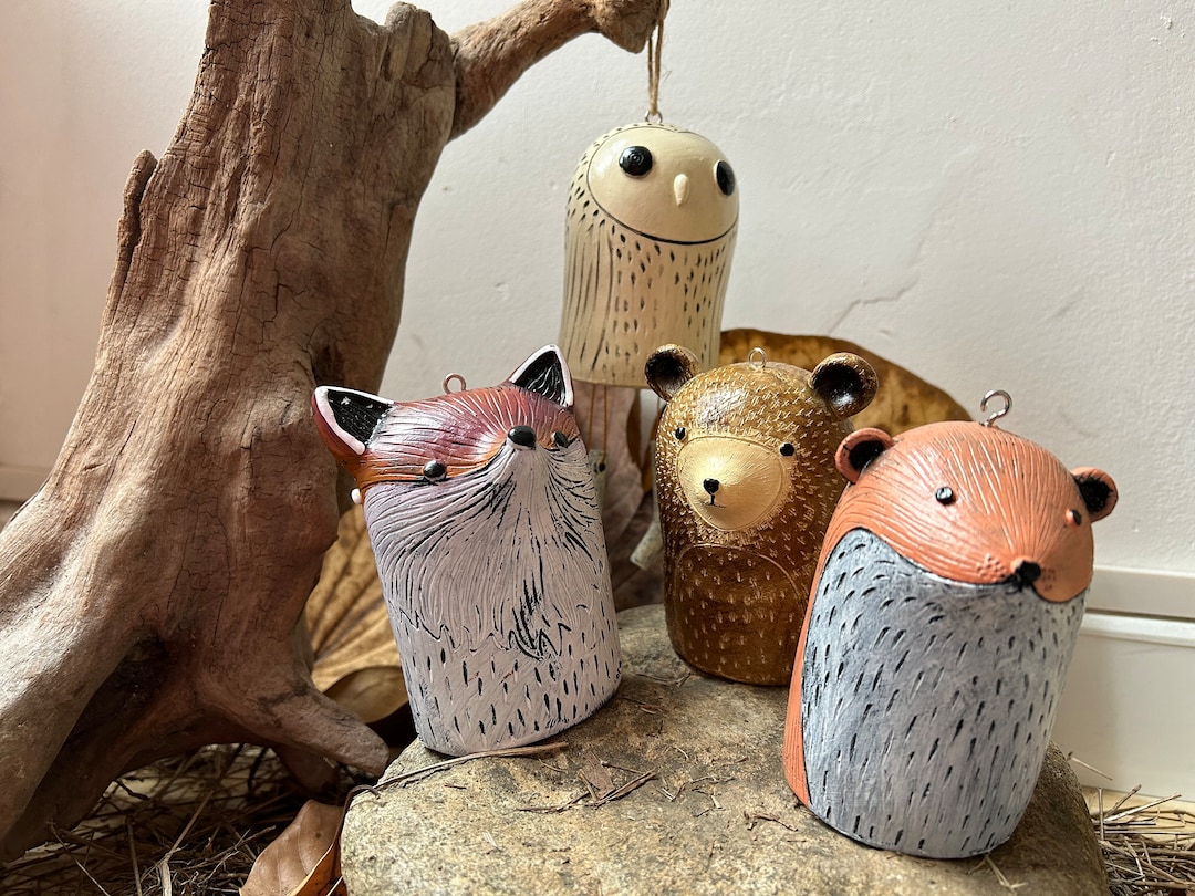 Cute Pet Wind Chime Beautiful Rural Garden Animal, Animal Wind Chime ...