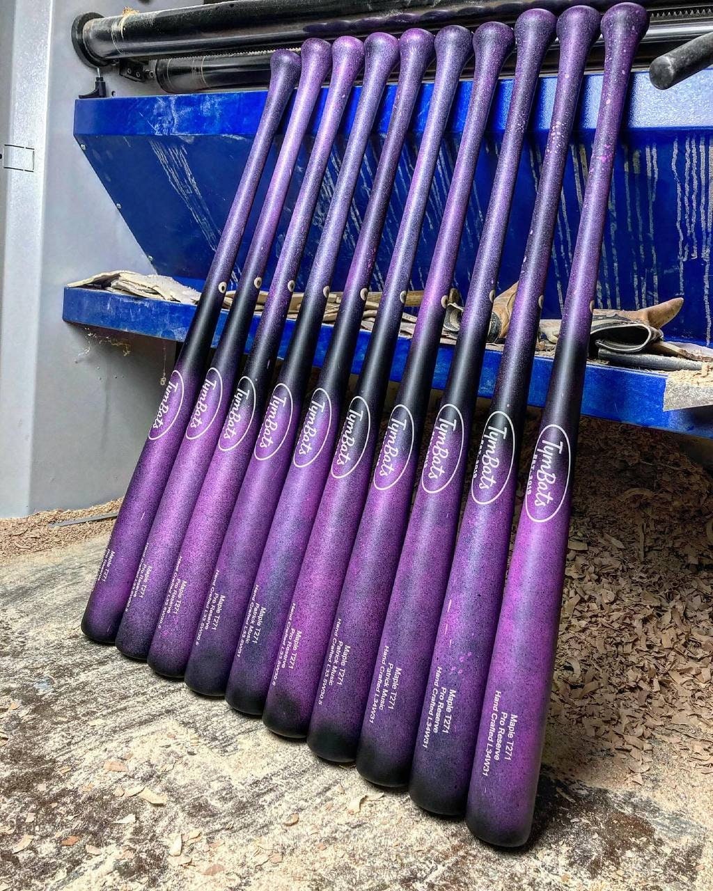 Custom Galaxy Design Maple Pro Reserve Baseball Bat. Ink Dot Tested ...