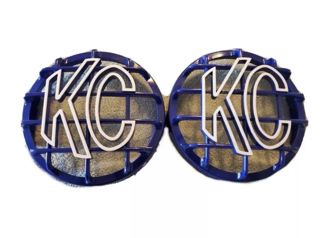 KC Hilites 6 Stone Guard in Blue and Black or Blue and White - Etsy